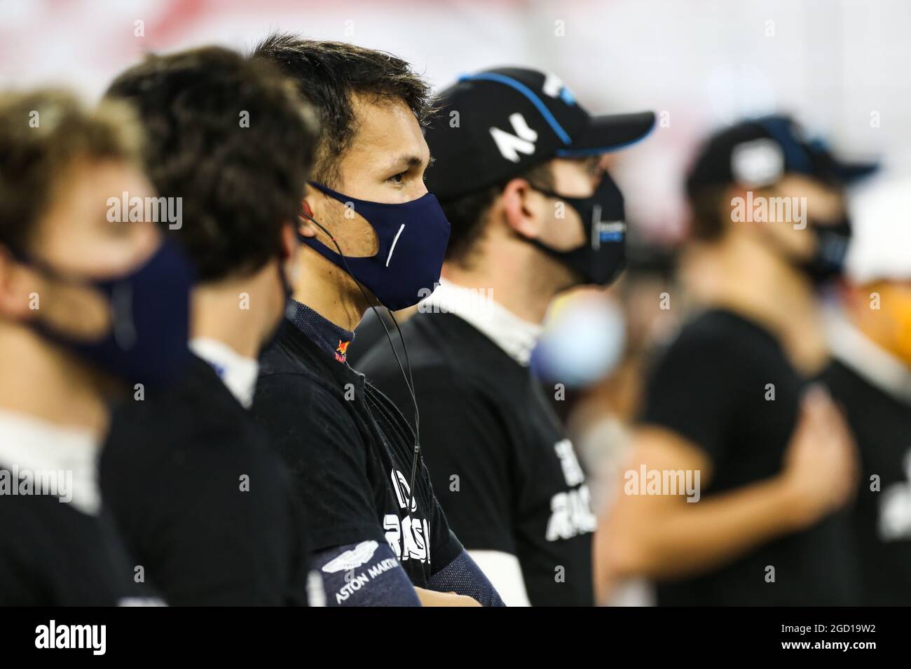 Alexander Albon (THA) Red Bull Racing on the grid. Bahrain Grand Prix ...
