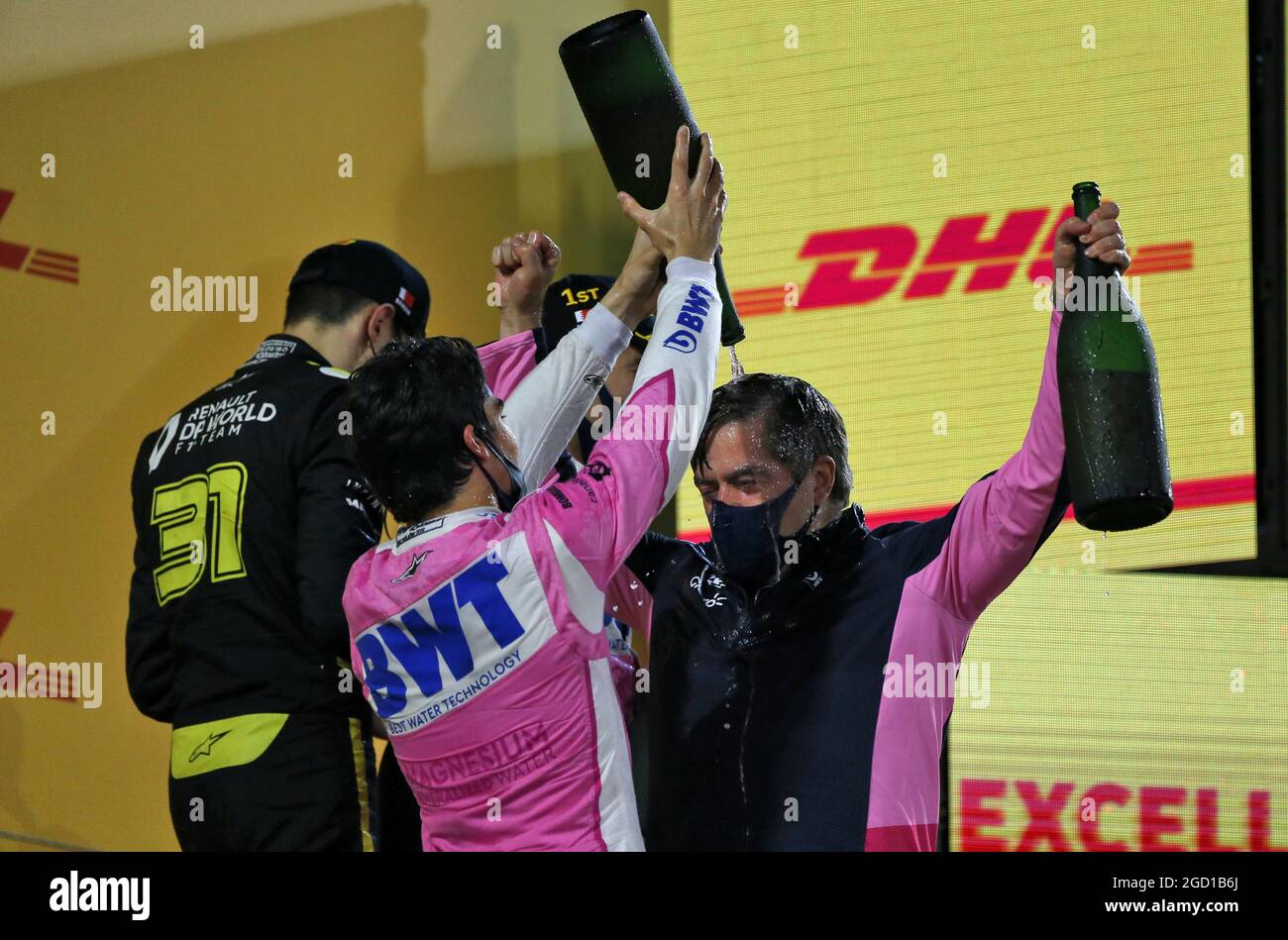 Andy Stevenson (GBR) Racing Point F1 Team Manager celebrates on the ...