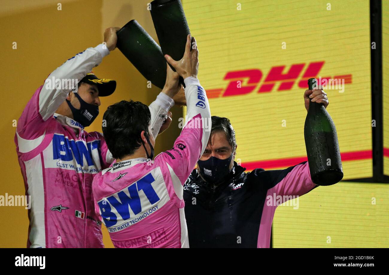 Andy Stevenson (GBR) Racing Point F1 Team Manager celebrates on the ...