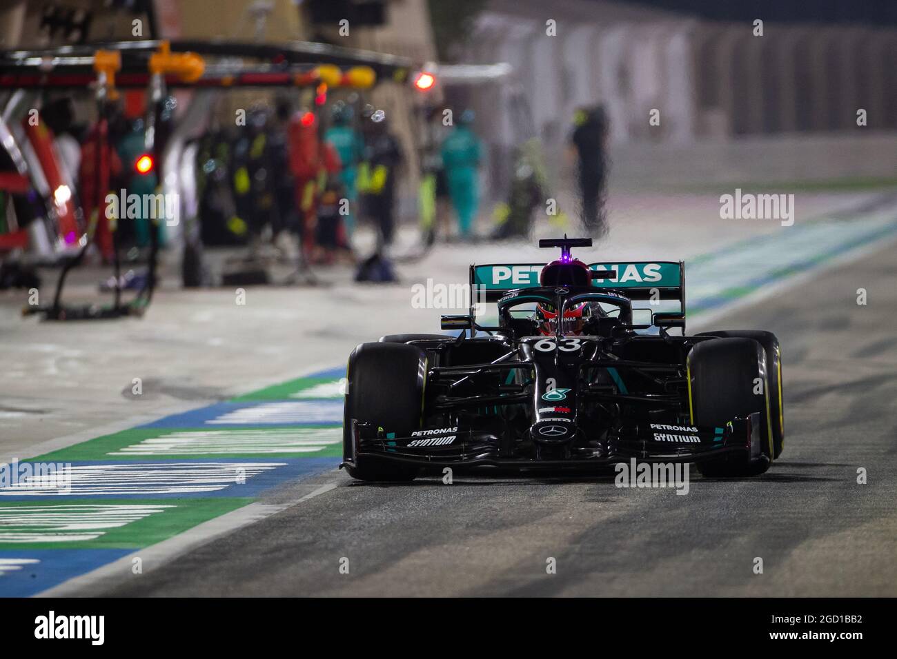 Mercedes amg f1 makes a pit stop hi-res stock photography and images ...