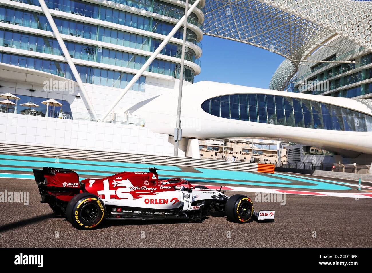 Kimi Raikkonen (FIN) Alfa Romeo Racing C39. Abu Dhabi Grand Prix ...