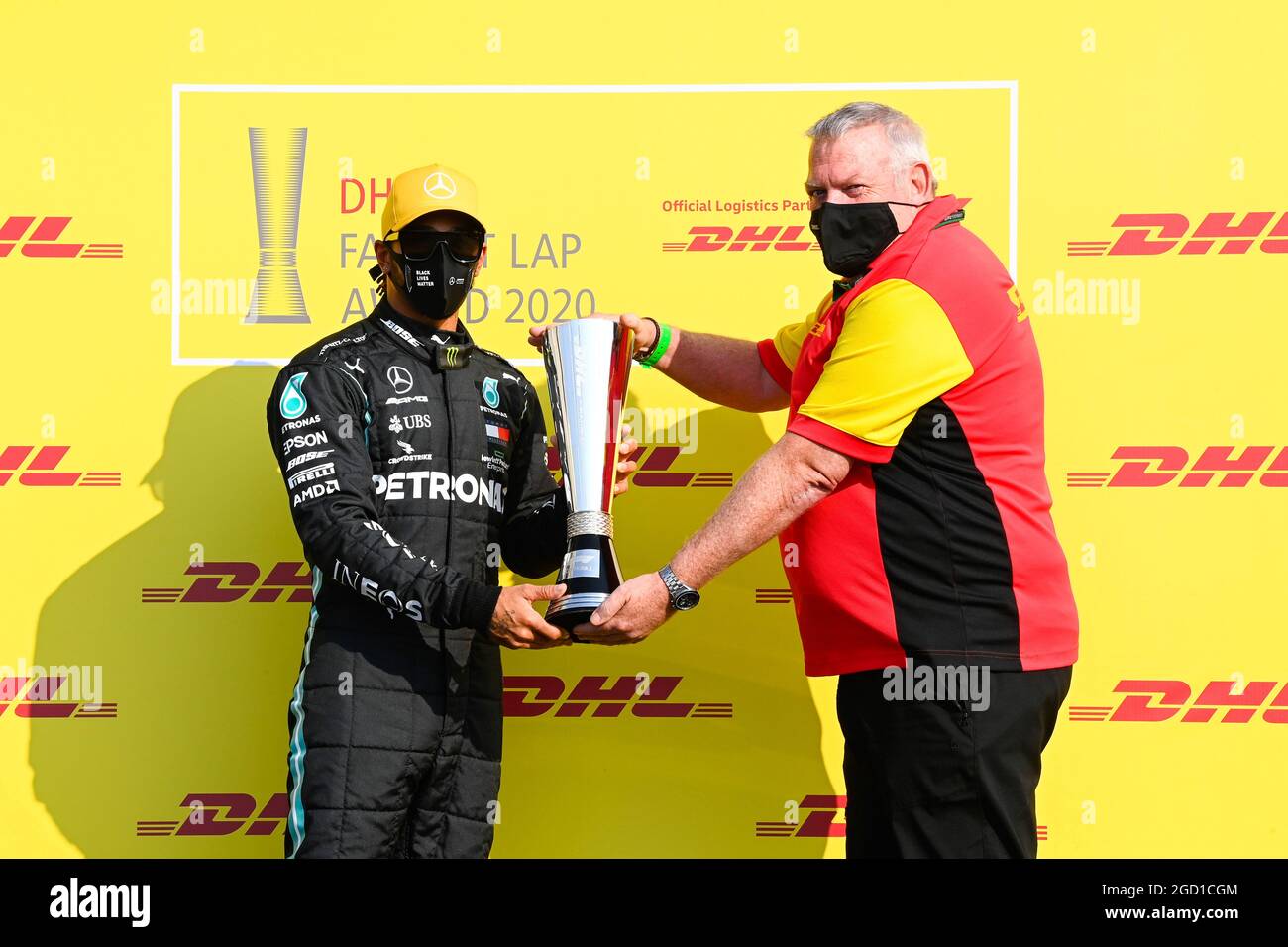 Mercedes amg f1 receives dhl fastest lap award hi-res stock photography ...
