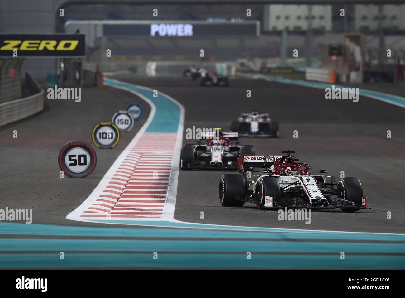 Kimi Raikkonen (FIN) Alfa Romeo Racing C39. Abu Dhabi Grand Prix ...