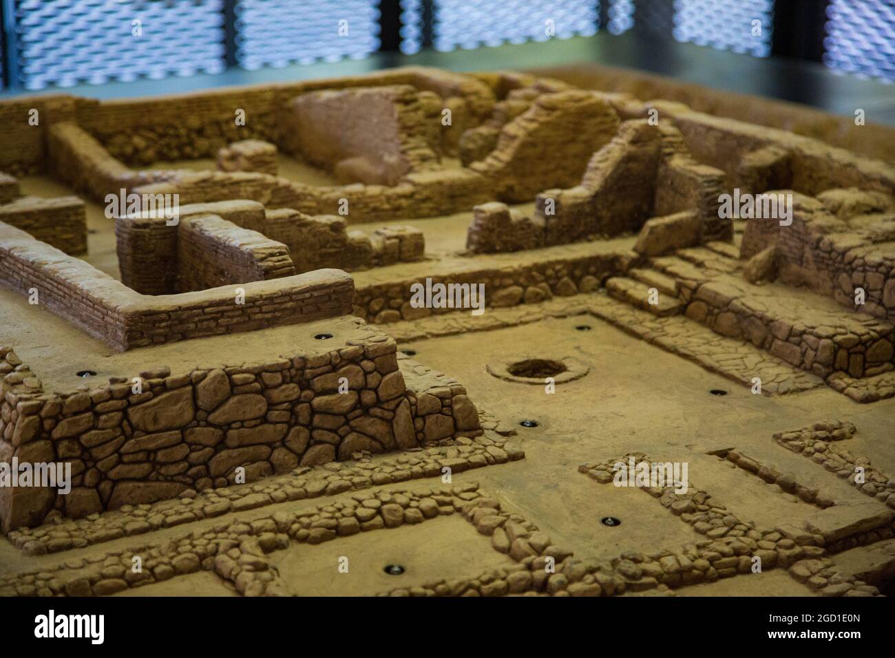 Walls, surroundings, spaces and details of the archaeological site of ...