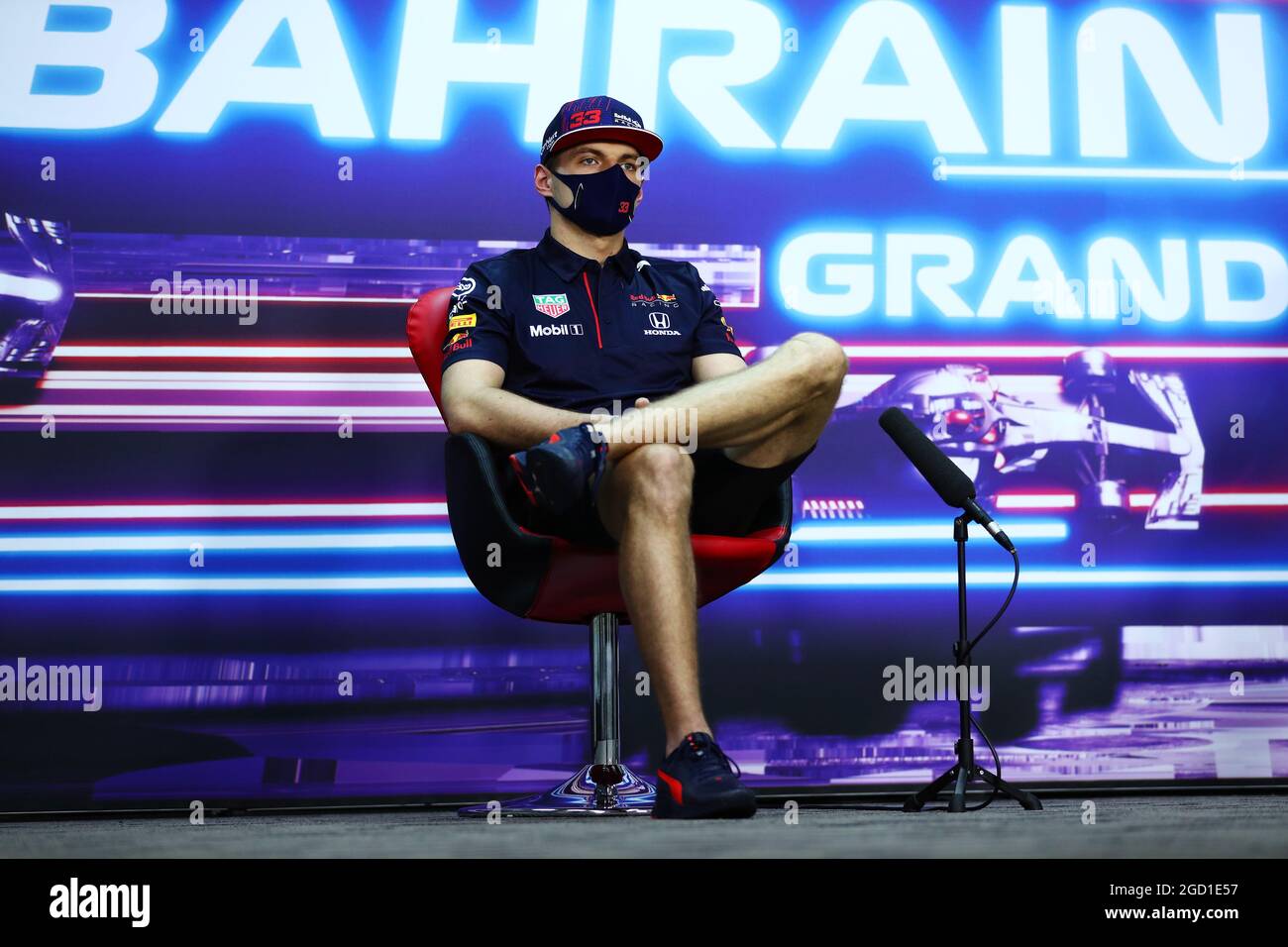 Max Verstappen (NLD) Red Bull Racing in the FIA Press Conference ...