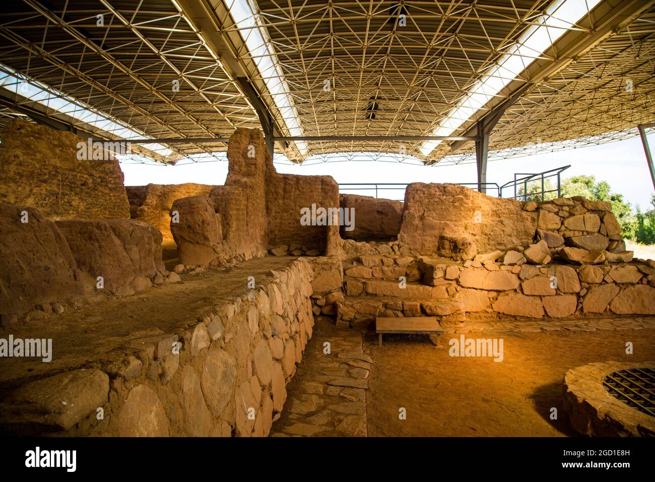 Walls, surroundings, spaces and details of the archaeological site of ...