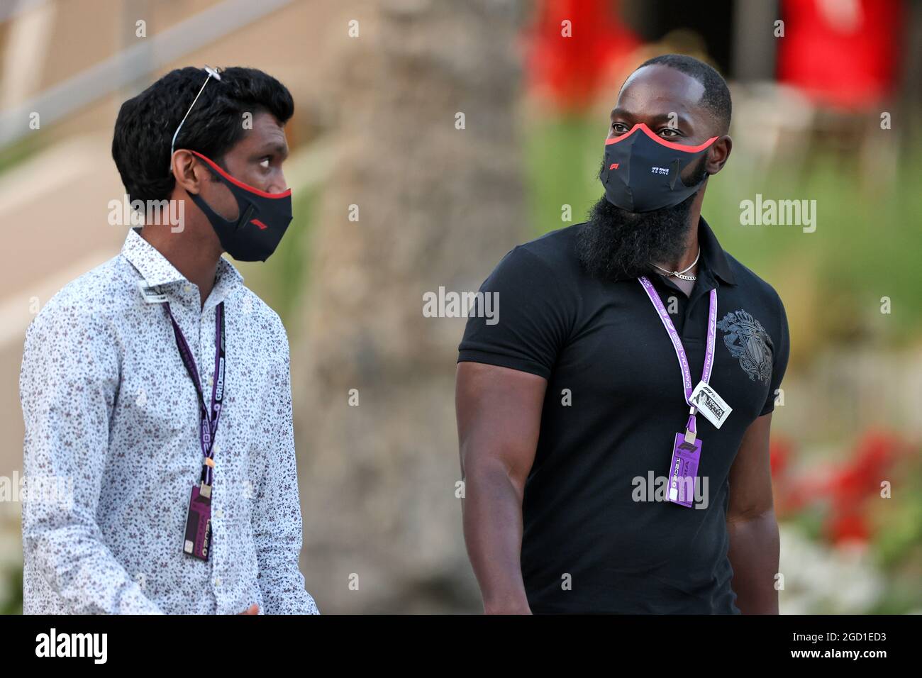 (L to R): Lawrence Barretto (GBR) Formula 1 Senior Writer Editor with ...