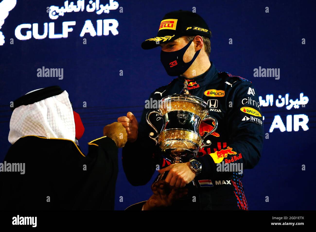 Max Verstappen (NLD) Red Bull Racing celebrates his second position on ...
