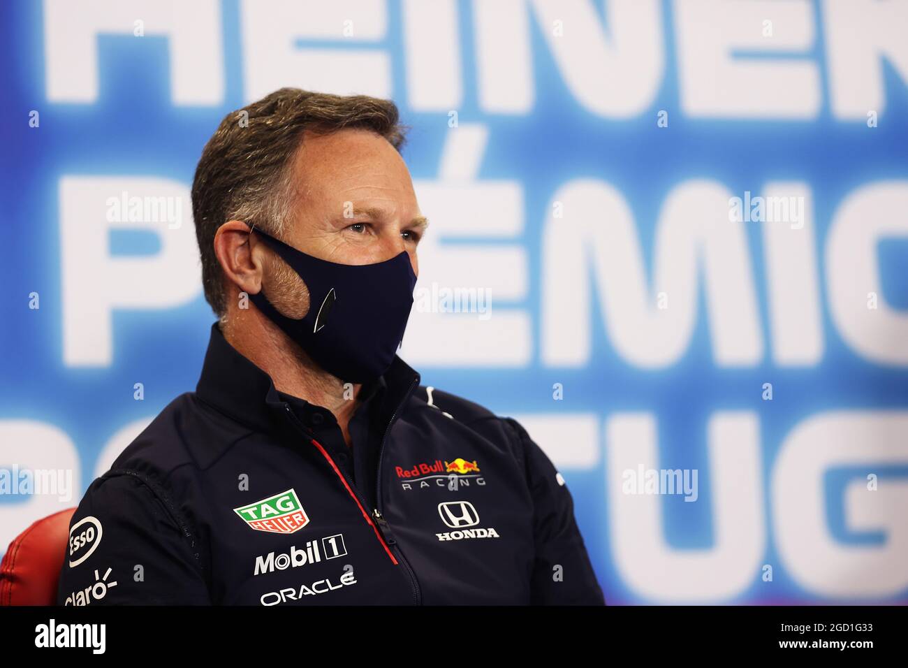Christian Horner (GBR) Red Bull Racing Team Principal in the FIA Press Conference. Portuguese ...
