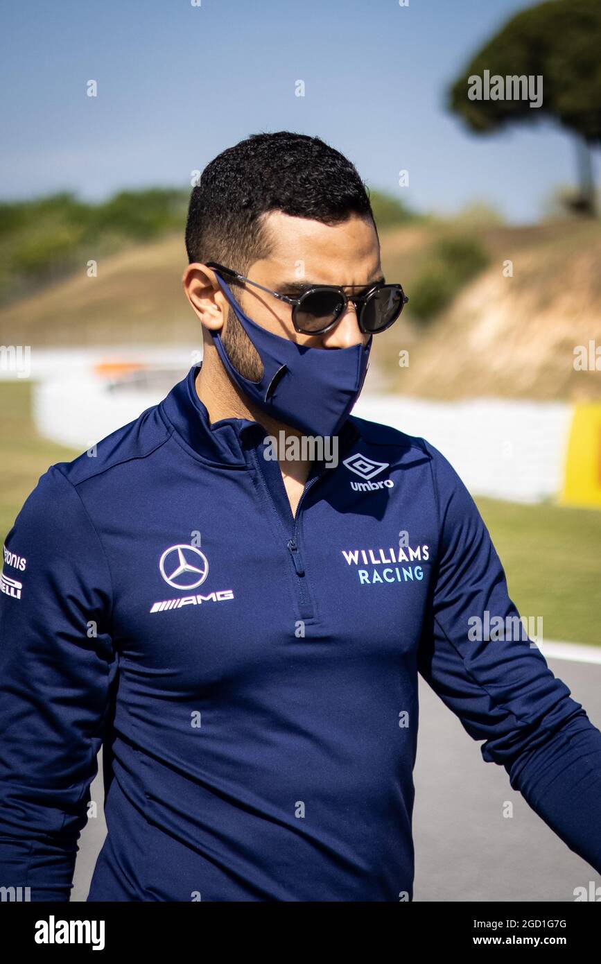 Roy Nissany (ISR) Williams Racing Development Driver walks the circuit ...