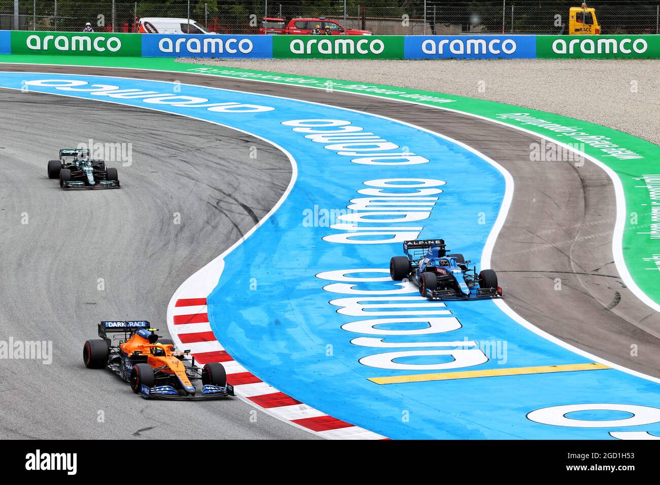 Alpine f1 team a521 runs wide hi-res stock photography and images - Alamy