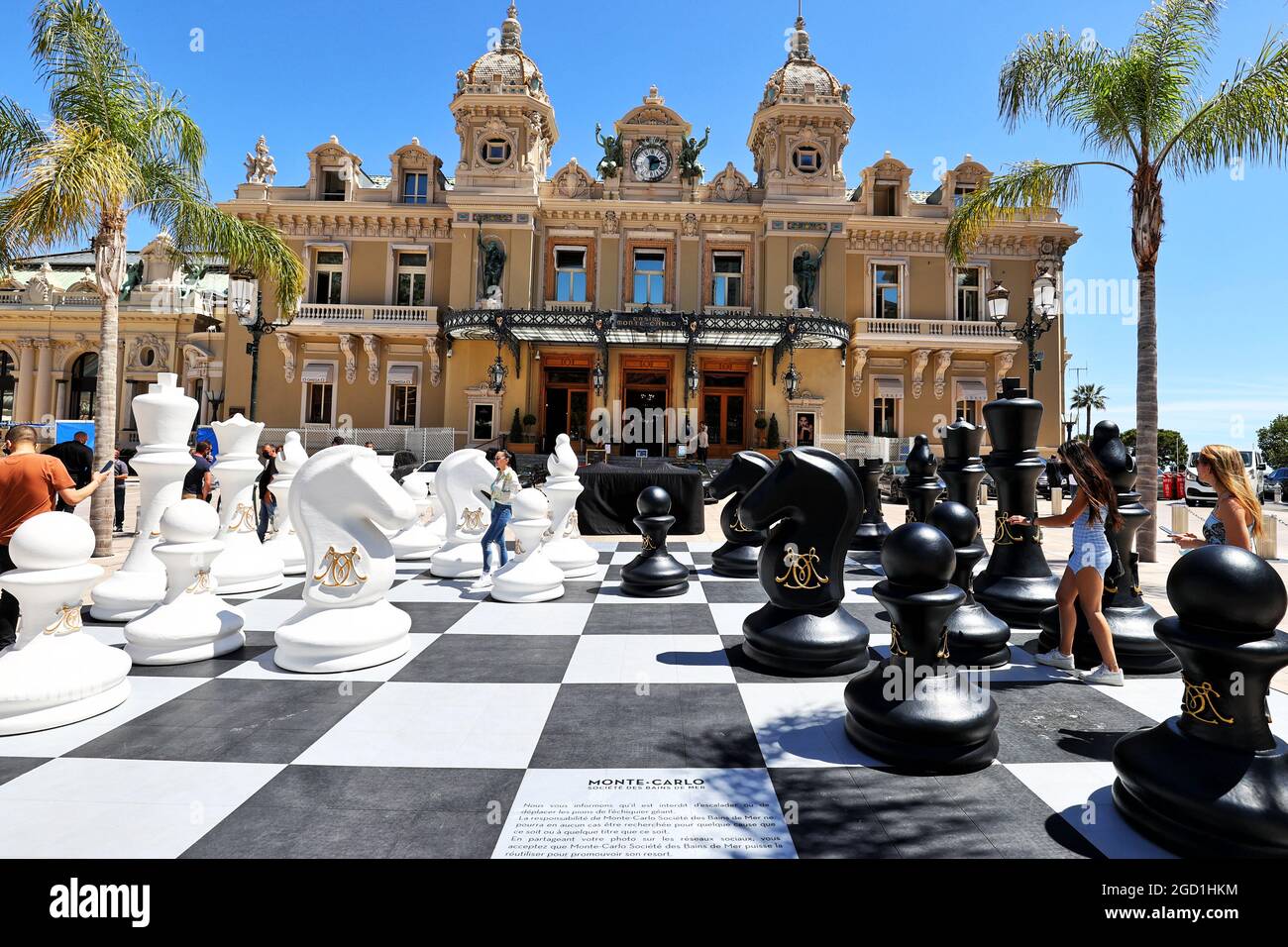 Scenic Monaco - chess set outside the Casino. Monaco Grand Prix ...