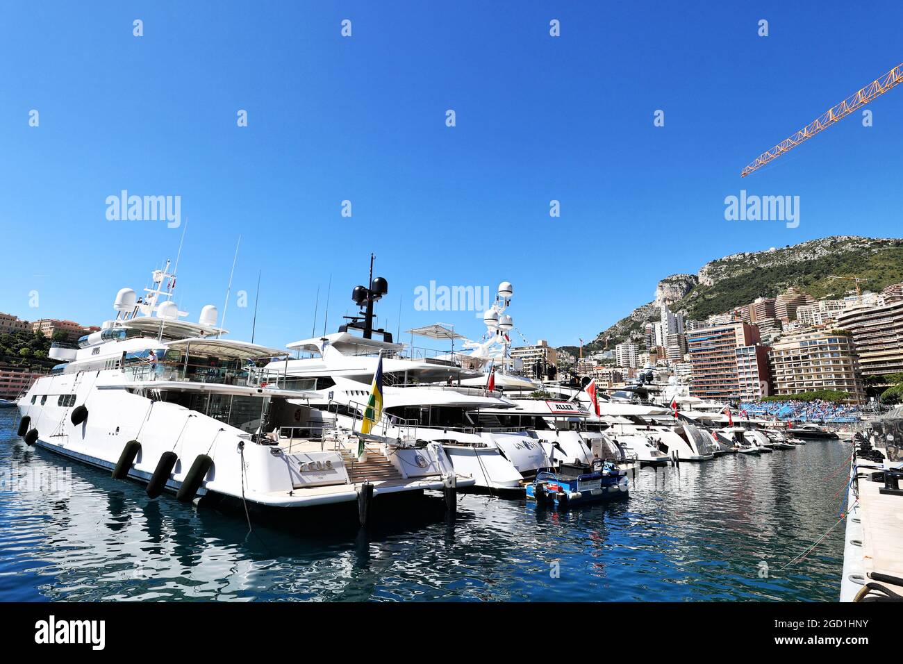 Boats in the scenic Monaco Harbour. Monaco Grand Prix, Thursday 20th ...