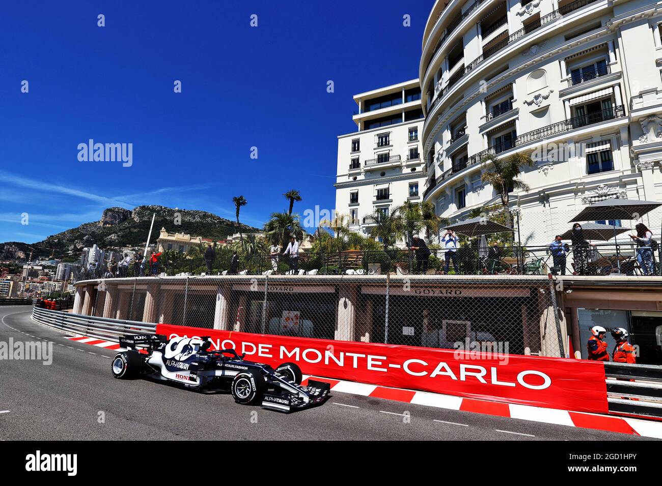 Yuki Tsunoda (JPN) AlphaTauri AT02. Monaco Grand Prix, Thursday 20th ...
