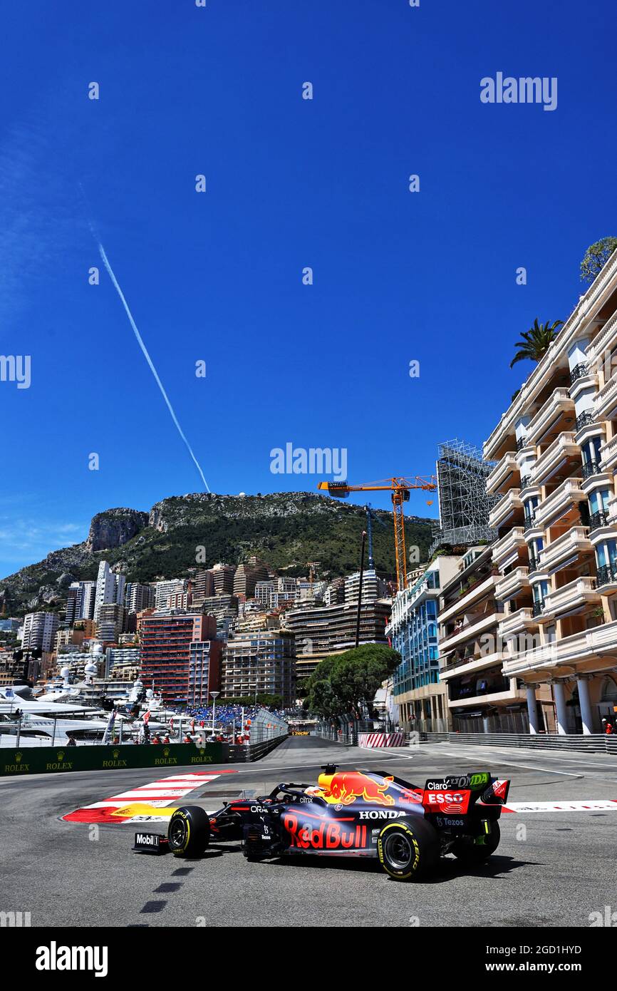 Max Verstappen (NLD) Red Bull Racing RB16B. Monaco Grand Prix, Thursday ...