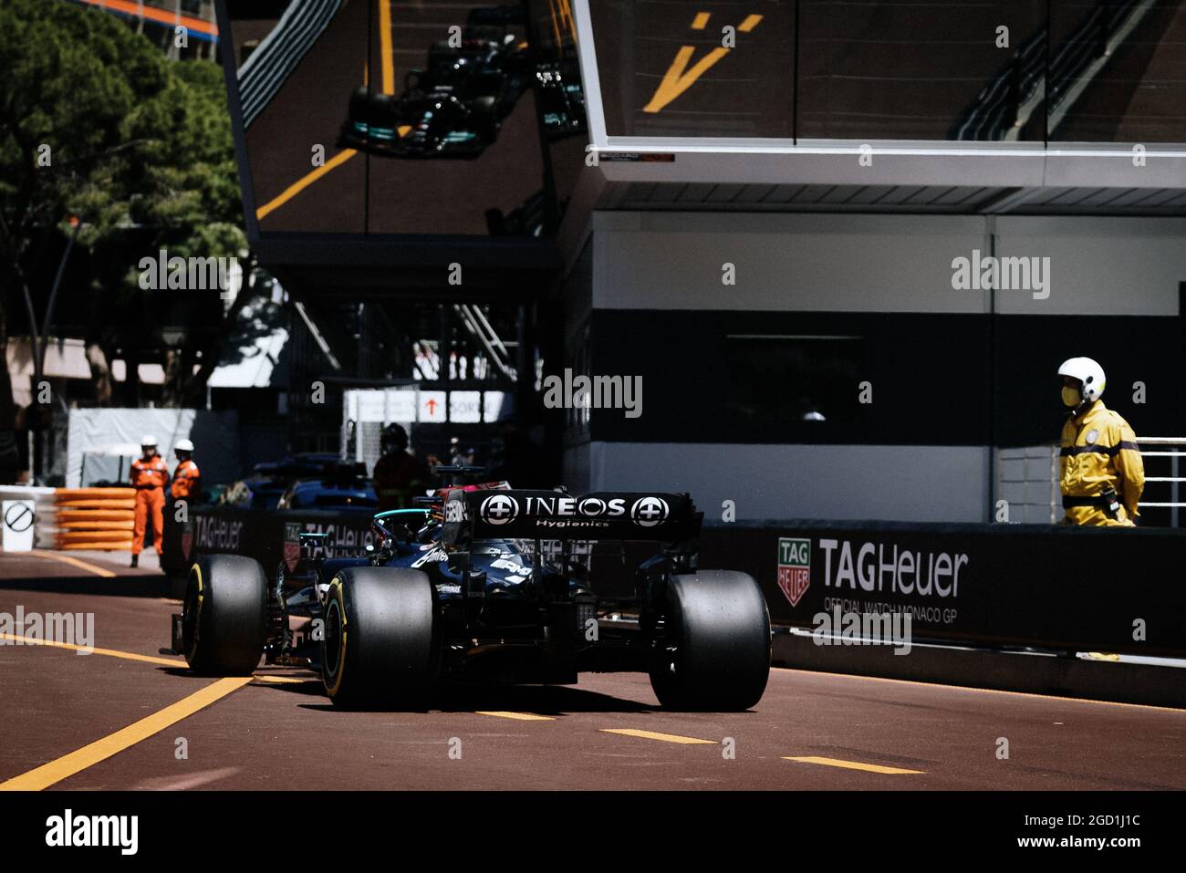 Lewis Hamilton (GBR) Mercedes AMG F1 W12. Monaco Grand Prix, Thursday ...