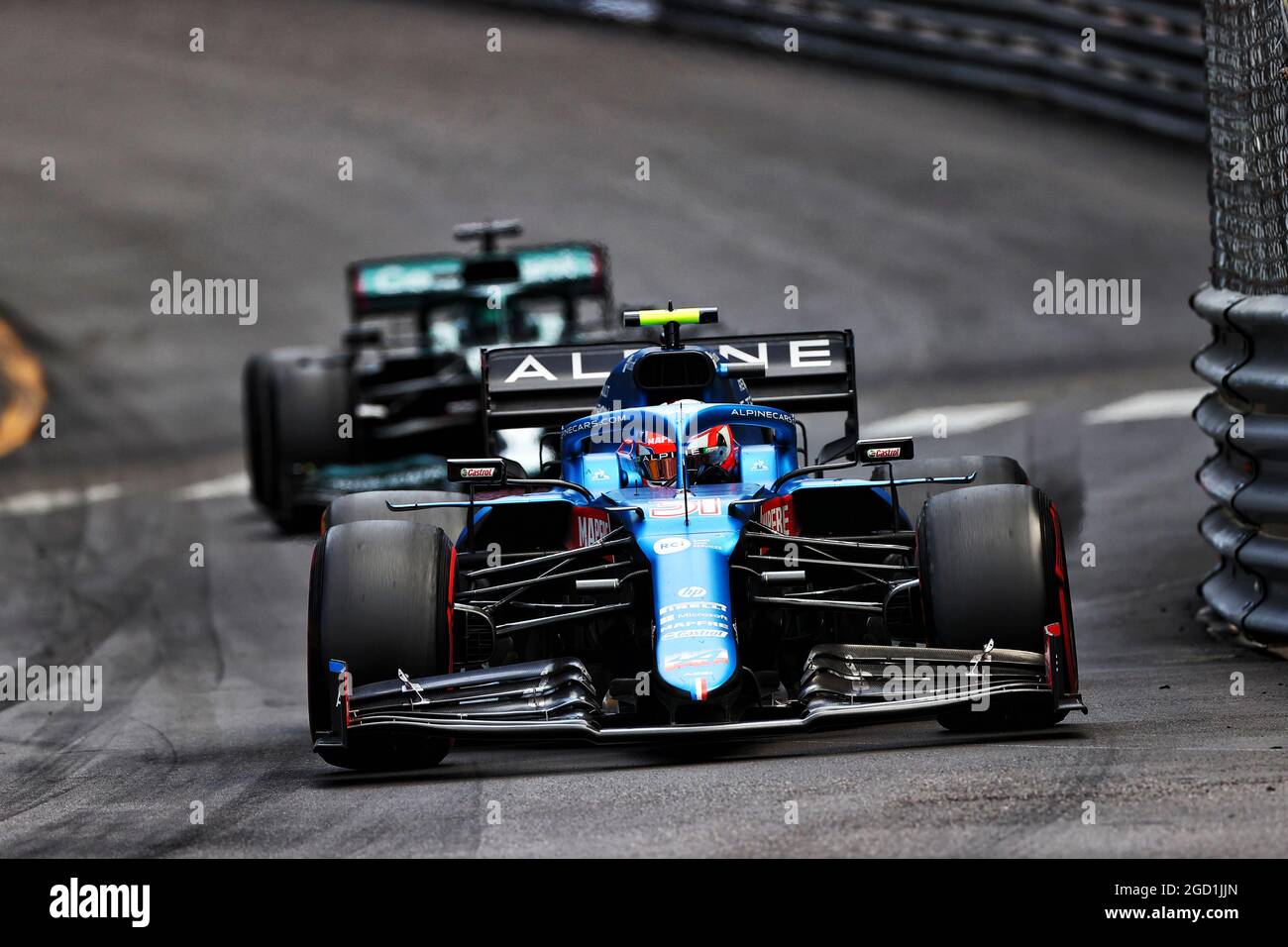 Esteban Ocon (FRA) Alpine F1 Team A521. Monaco Grand Prix, Sunday 23rd May 2021. Monte Carlo ...