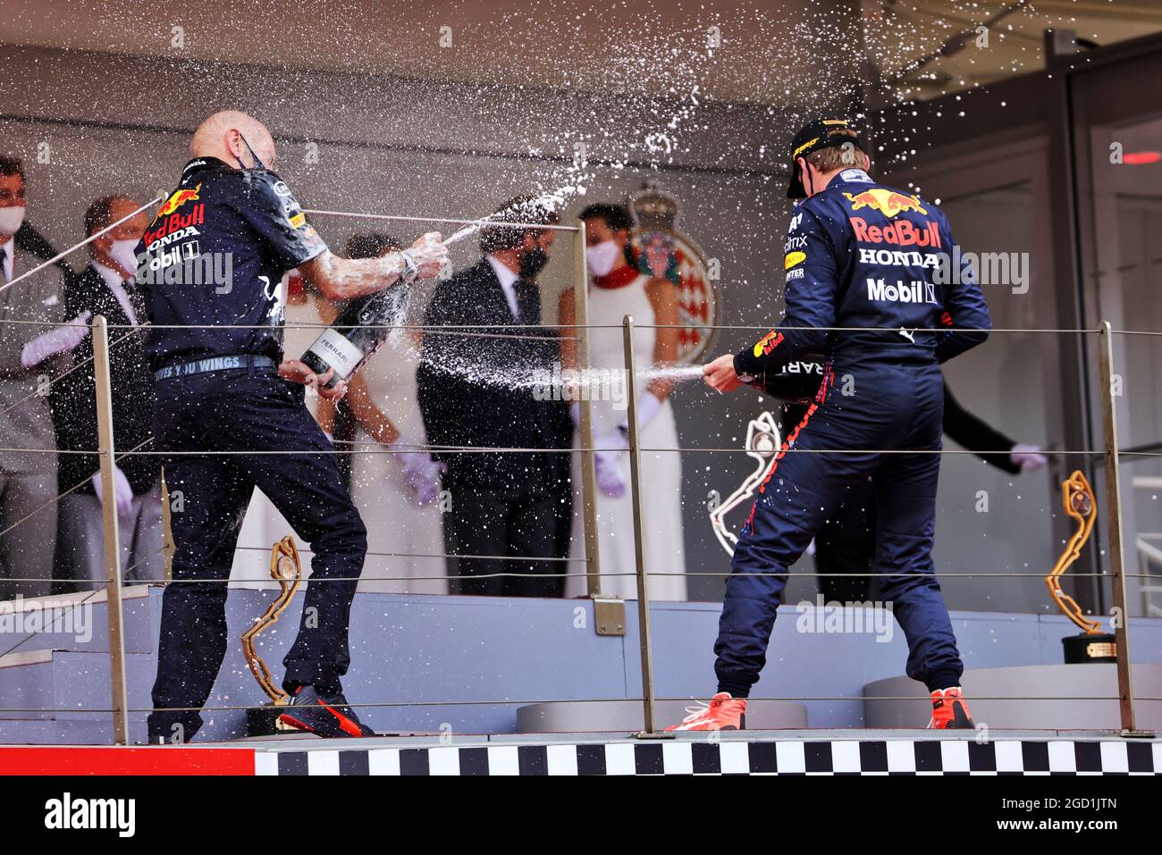 (L to R): Adrian Newey (GBR) Red Bull Racing Chief Technical Officer ...