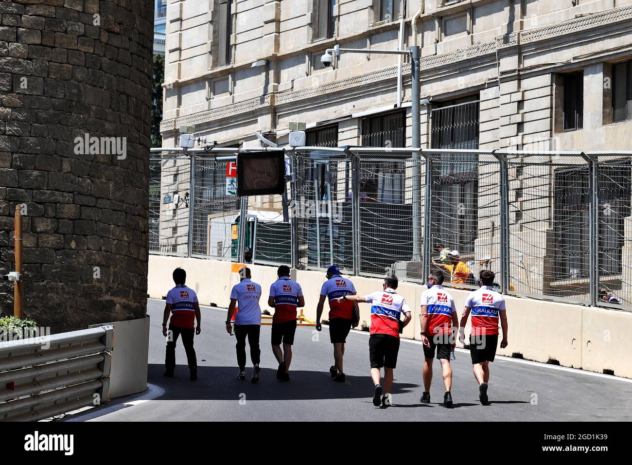 Mick Schumacher (GER) Haas F1 Team walks the circuit with the team ...