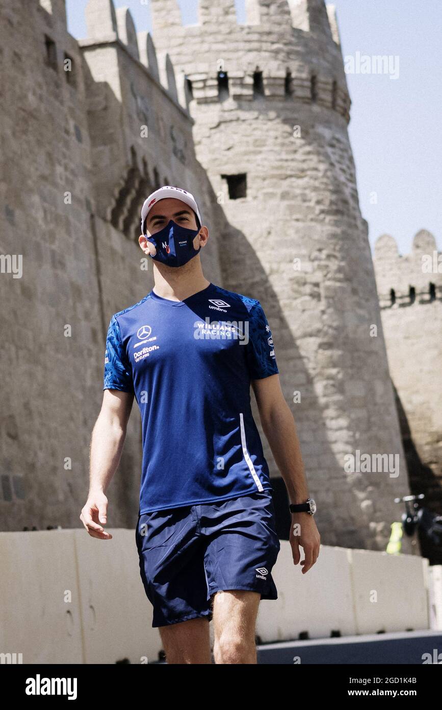 Nicholas Latifi (CDN) Williams Racing walks the circuit. Azerbaijan ...