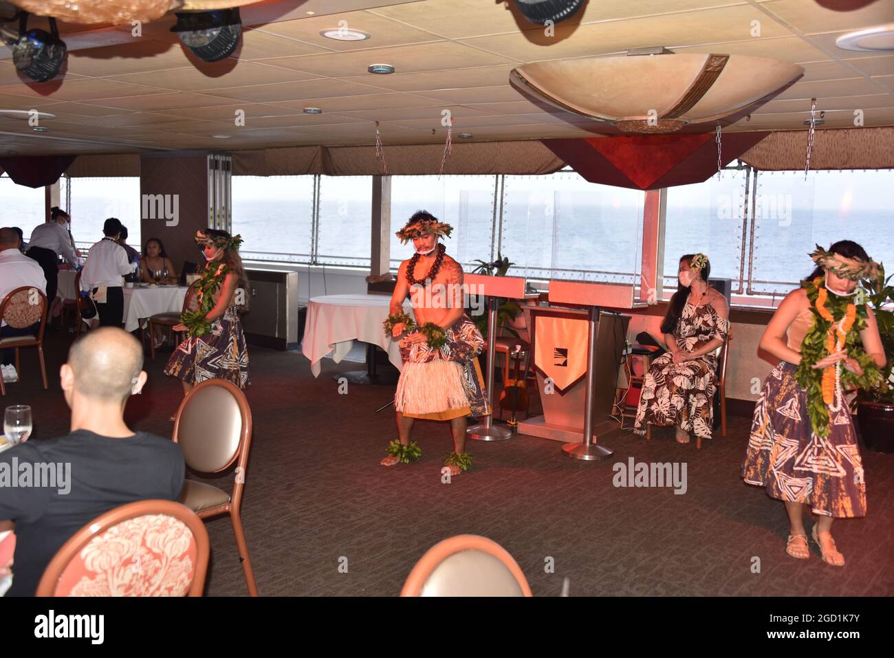 Oahu, HI. U.S.A. 6/7/2021. Star of Honolulu. Sunset dinner cruise. Fine ...