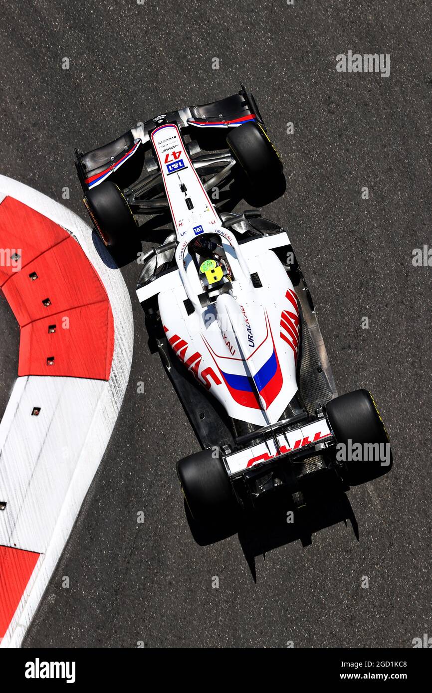 Mick Schumacher (GER) Haas VF-21. Azerbaijan Grand Prix, Friday 4th ...