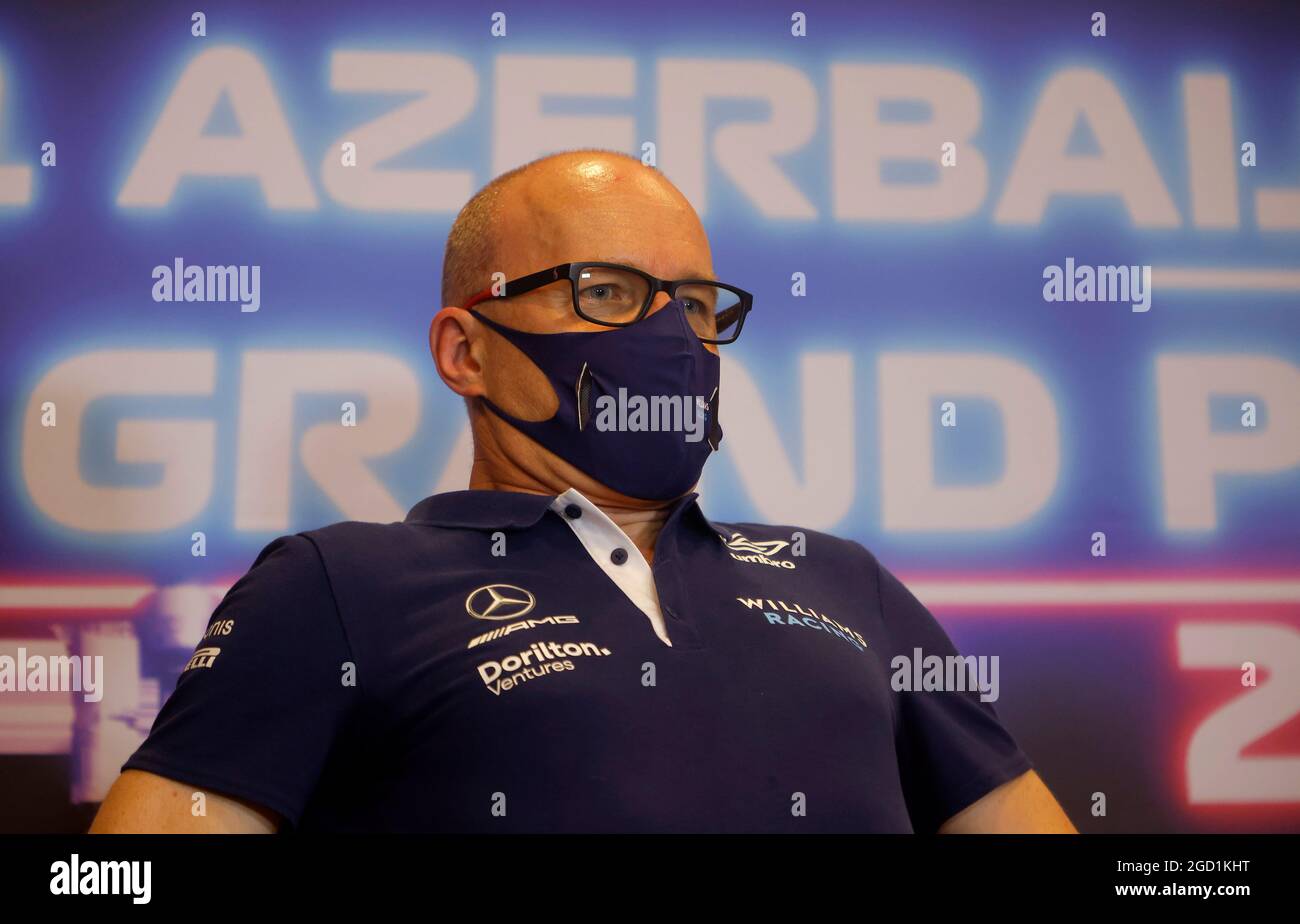 Simon Roberts (GBR) Williams Racing F1 Team Principal in the FIA Press ...