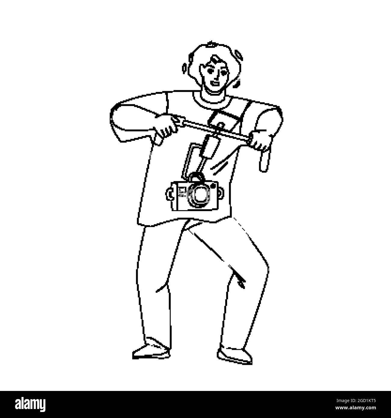 Videographer tool Black and White Stock Photos & Images - Alamy