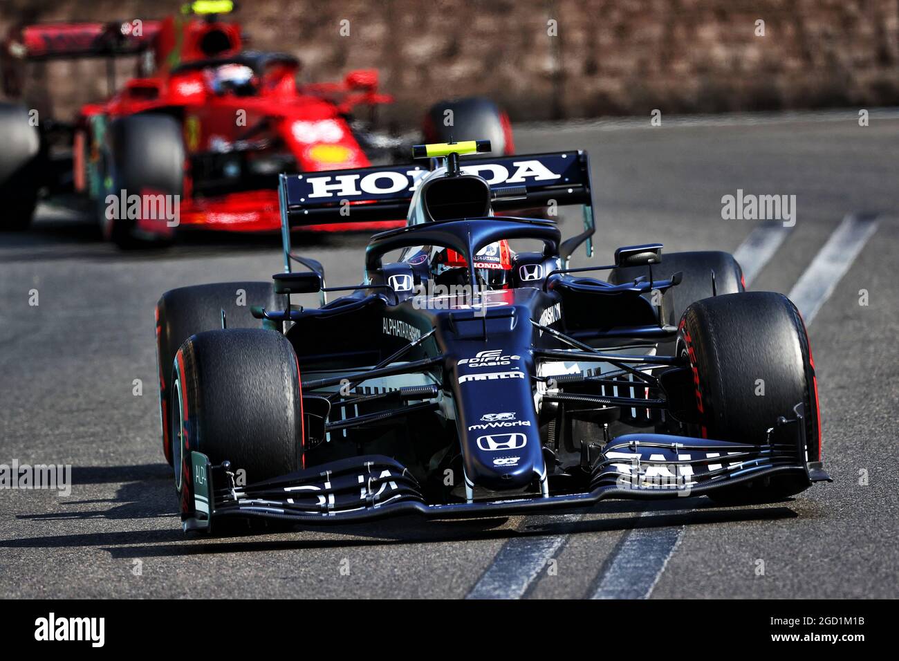 Pierre Gasly (FRA) AlphaTauri AT02. Azerbaijan Grand Prix, Sunday 6th ...