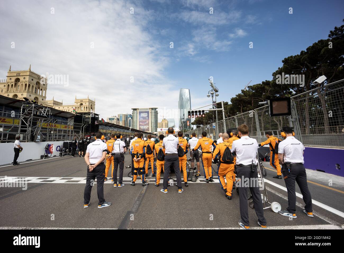 McLaren on the grid. Azerbaijan Grand Prix, Sunday 6th June 2021. Baku ...