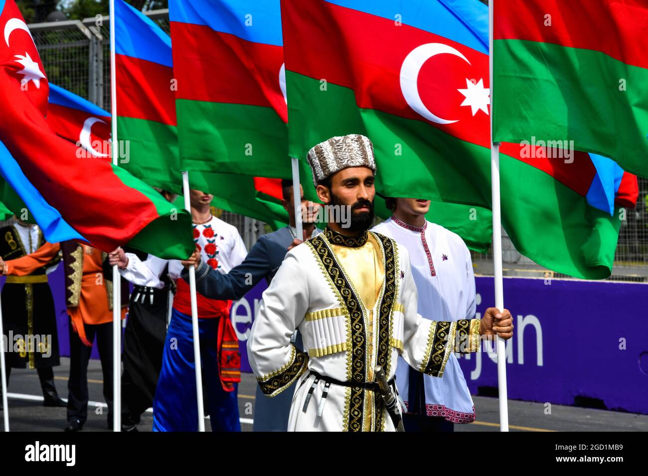 Grid atmosphere. Azerbaijan Grand Prix, Sunday 6th June 2021. Baku City ...