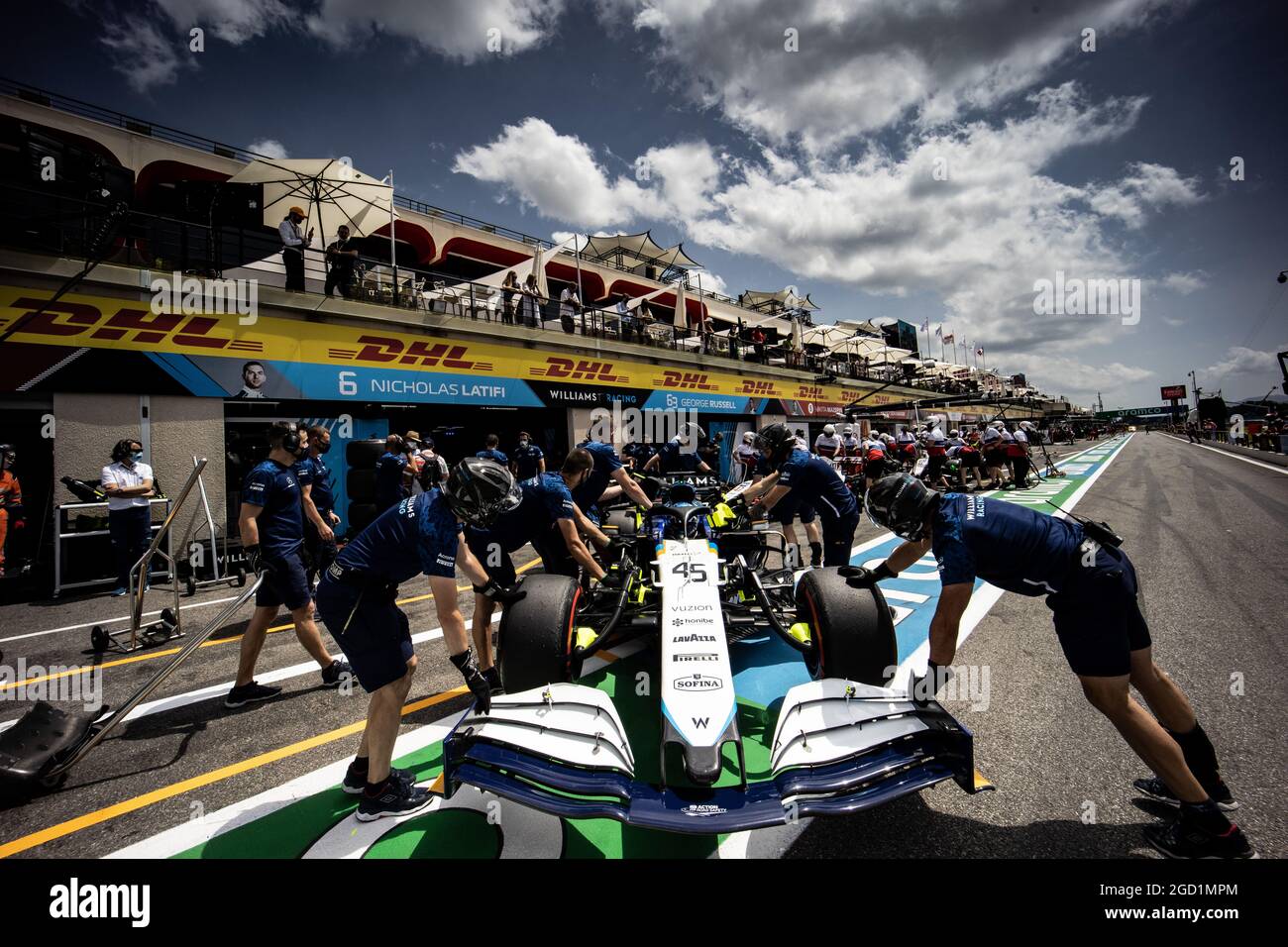 Roy Nissany (ISR) Williams Racing FW43B Development Driver in the pits ...