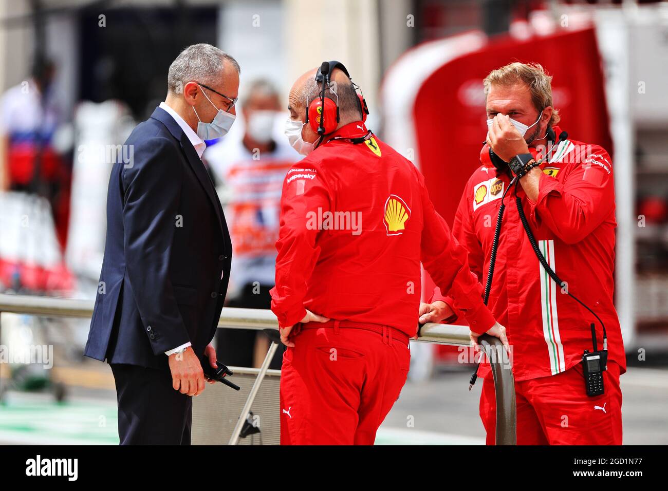 (L to R): Stefano Domenicali (ITA) Formula One President and CEO with ...