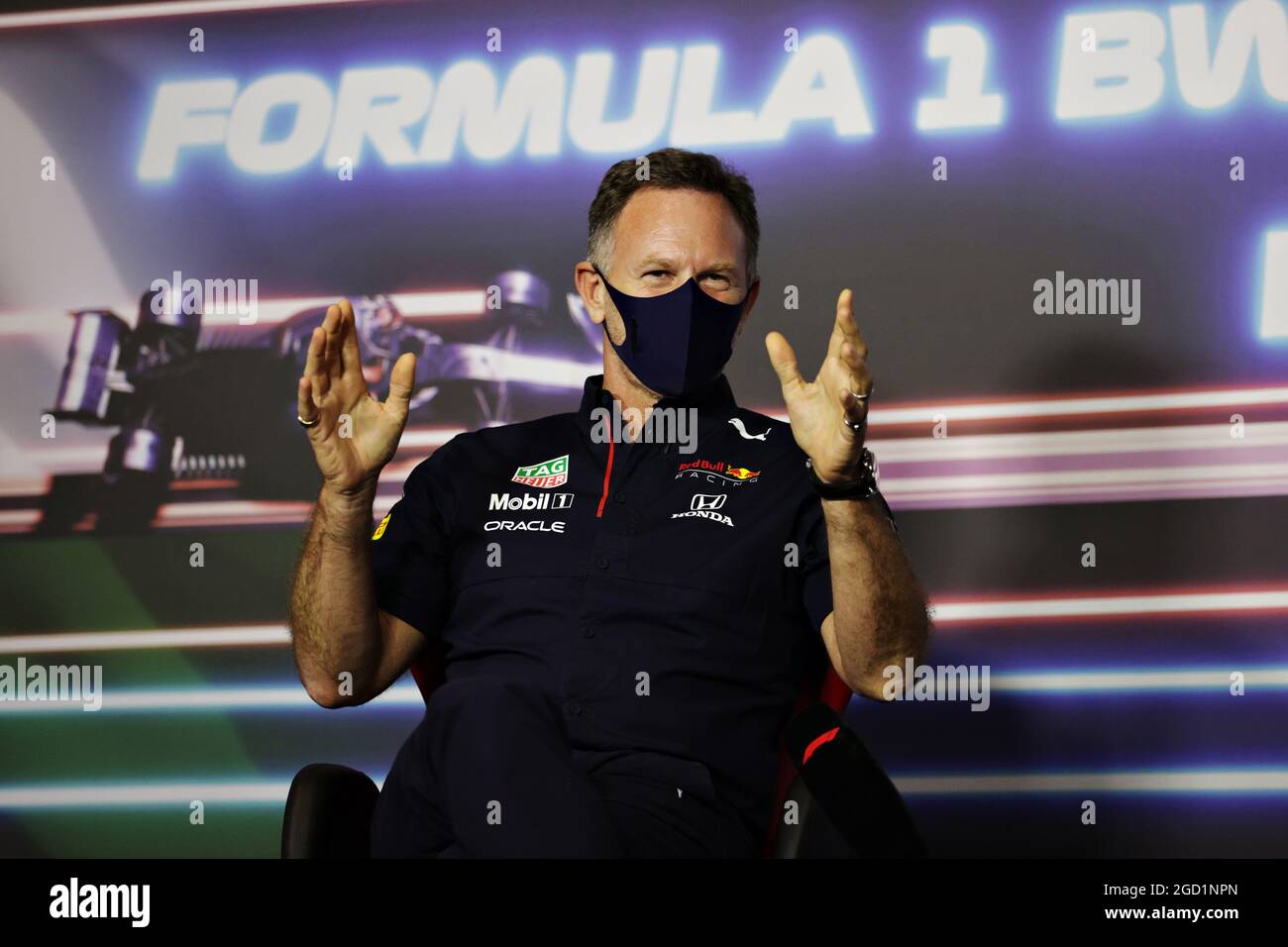 Christian Horner (GBR) Red Bull Racing Team Principal in the FIA Press Conference. Steiermark ...
