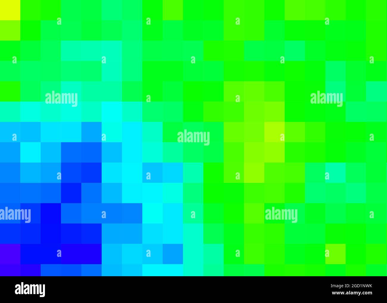 Abstract Geometrical color pixel generative art illustration Stock ...