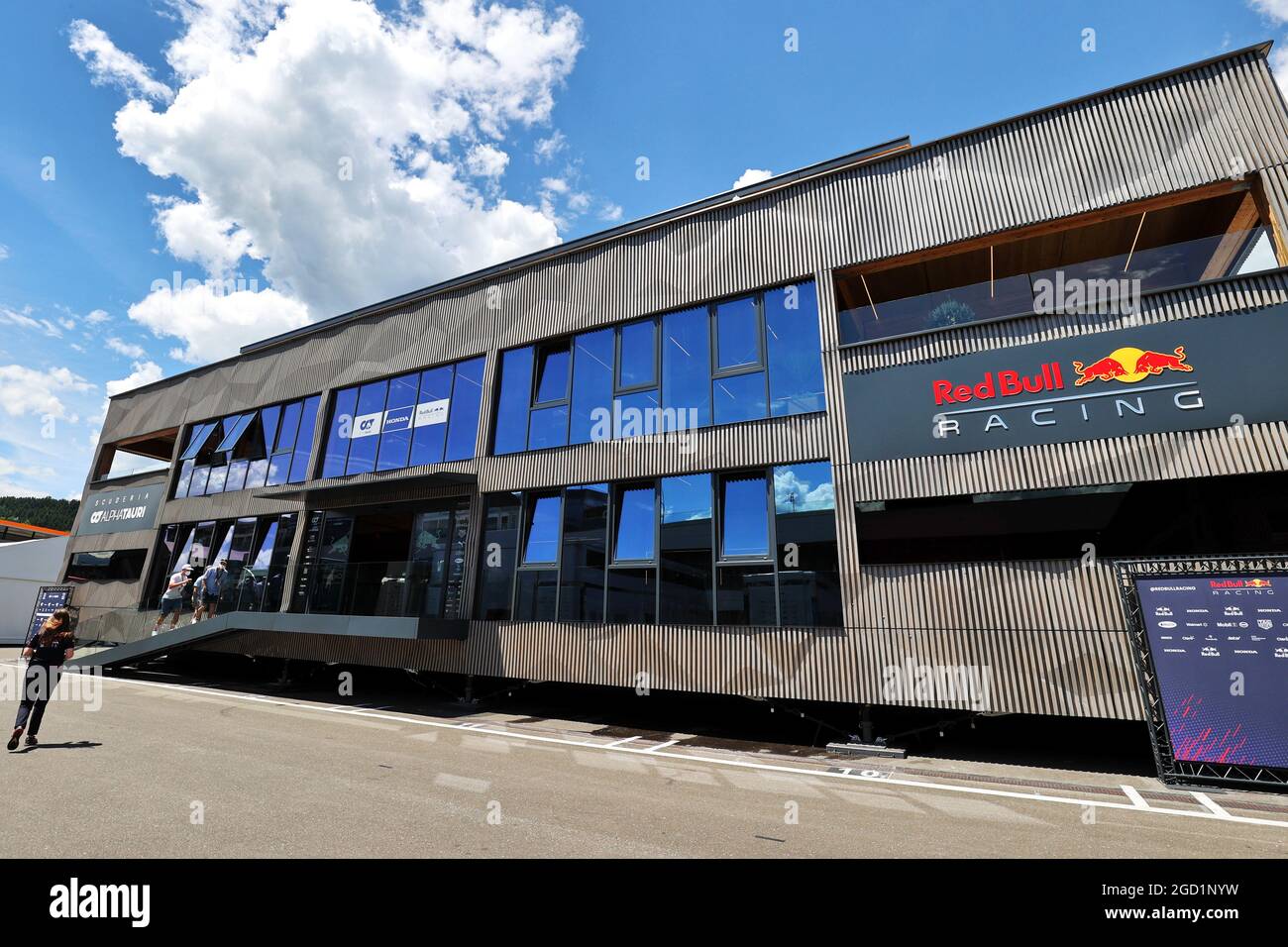 Red bull energy station in paddock hi-res stock photography and images ...