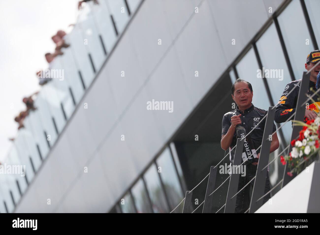 Honda Racing F1 Technical Director Celebrates On Podium High Resolution ...