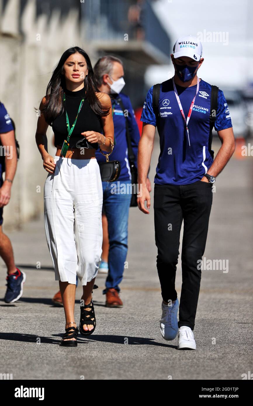 Nicholas Latifi (CDN) Williams Racing with his girlfriend Sandra ...