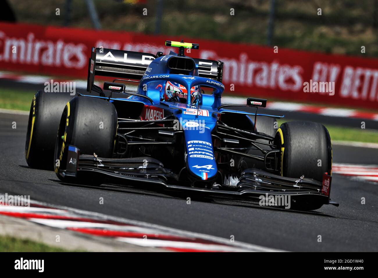 Esteban Ocon (FRA) Alpine F1 Team A521. Hungarian Grand Prix, Saturday ...