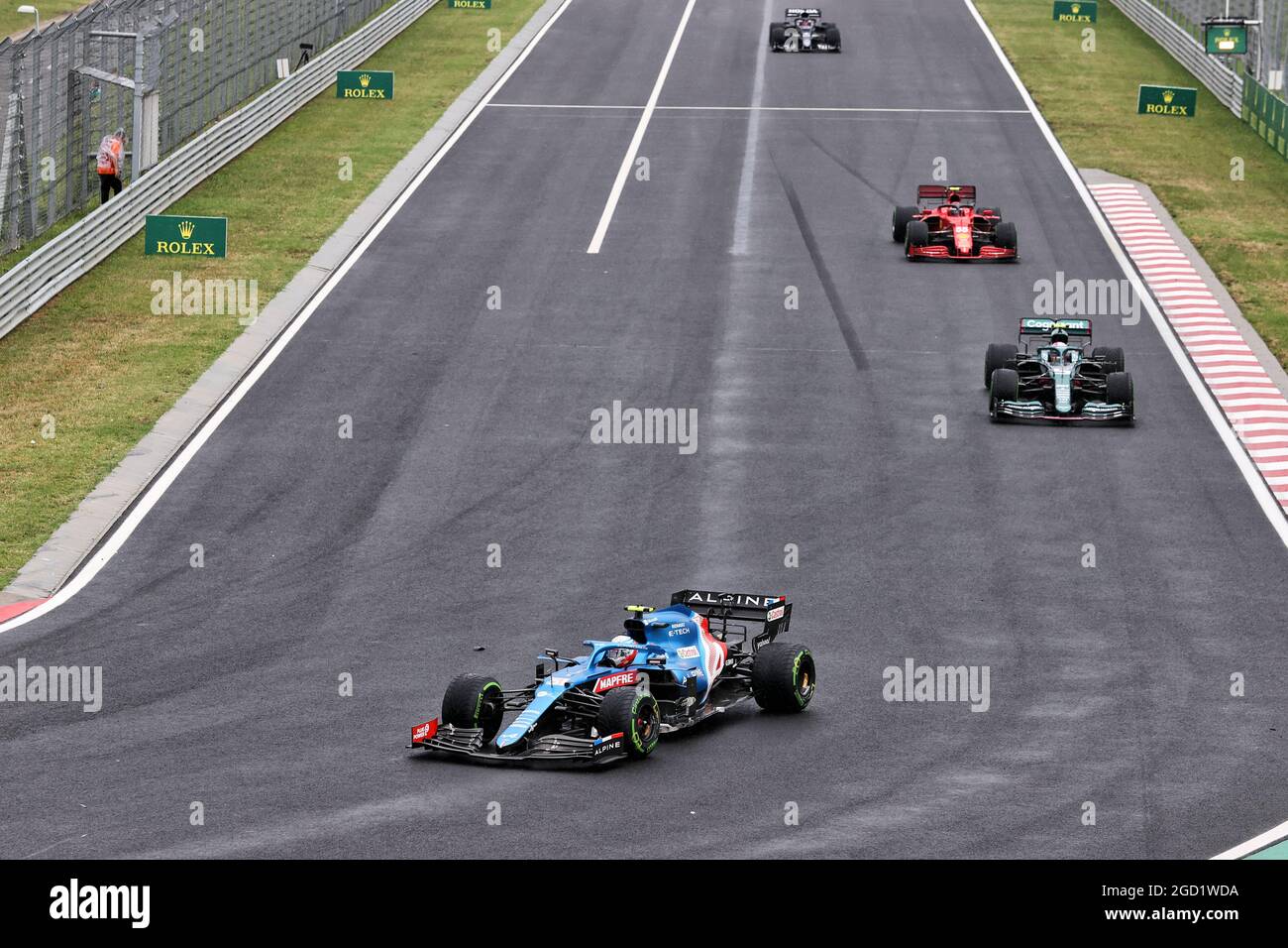 Esteban Ocon (FRA) Alpine F1 Team A521. Hungarian Grand Prix, Sunday ...
