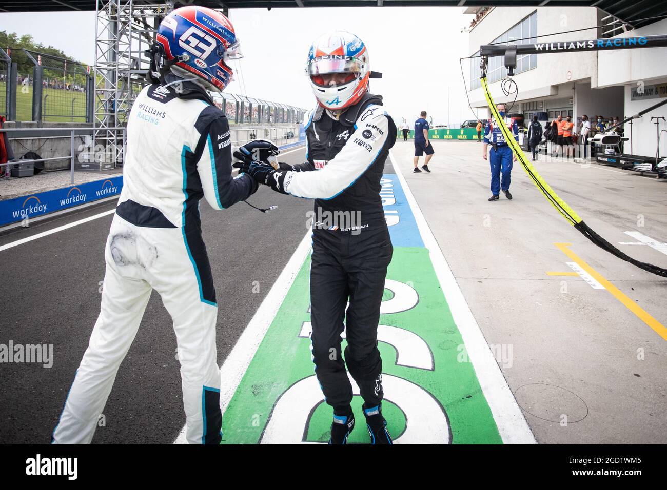 Williams racing congratulates race winner esteban ocon hi-res stock ...