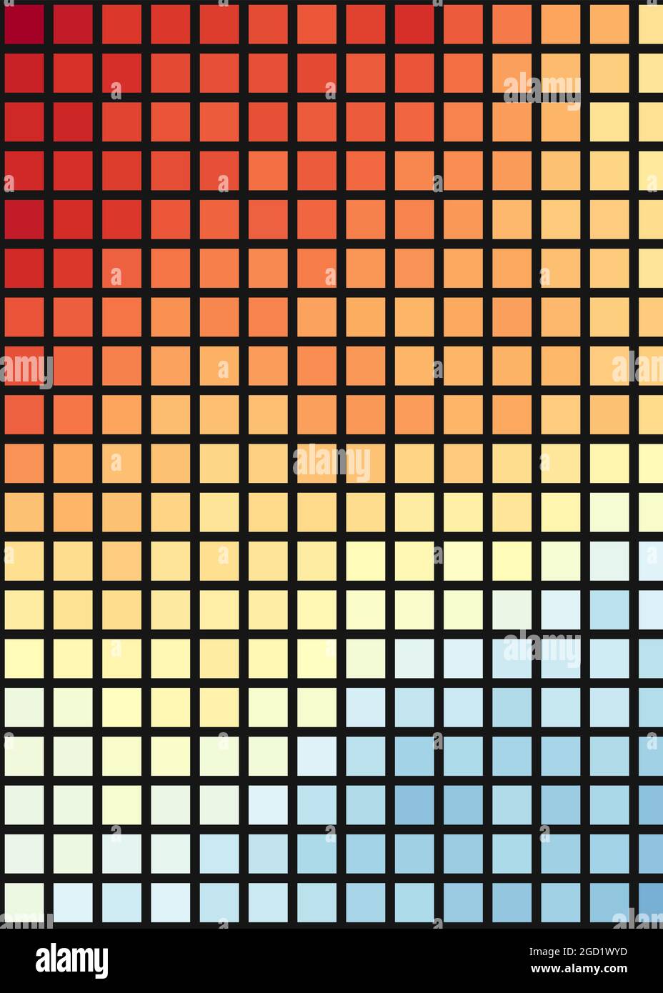 Abstract Geometrical color pixel generative art illustration Stock ...