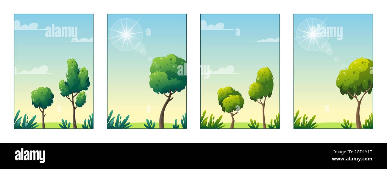 Landscapes collection Cut Out Stock Images & Pictures - Alamy