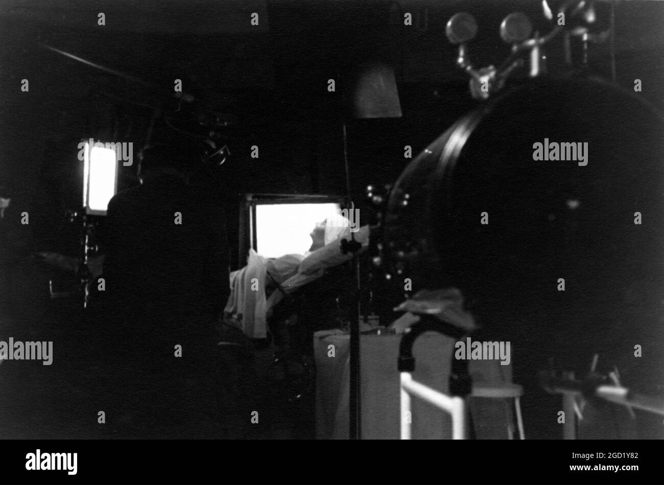 ELIZABETH ALLAN with Movie Crew and Equipment on set candid snapshot ...