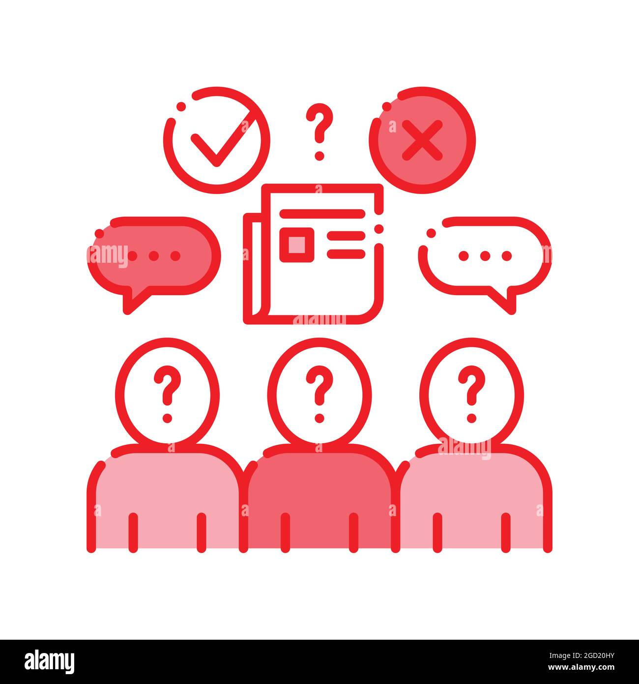 Lying color line icon. Verbal bullying. Harassment, social abuse and ...