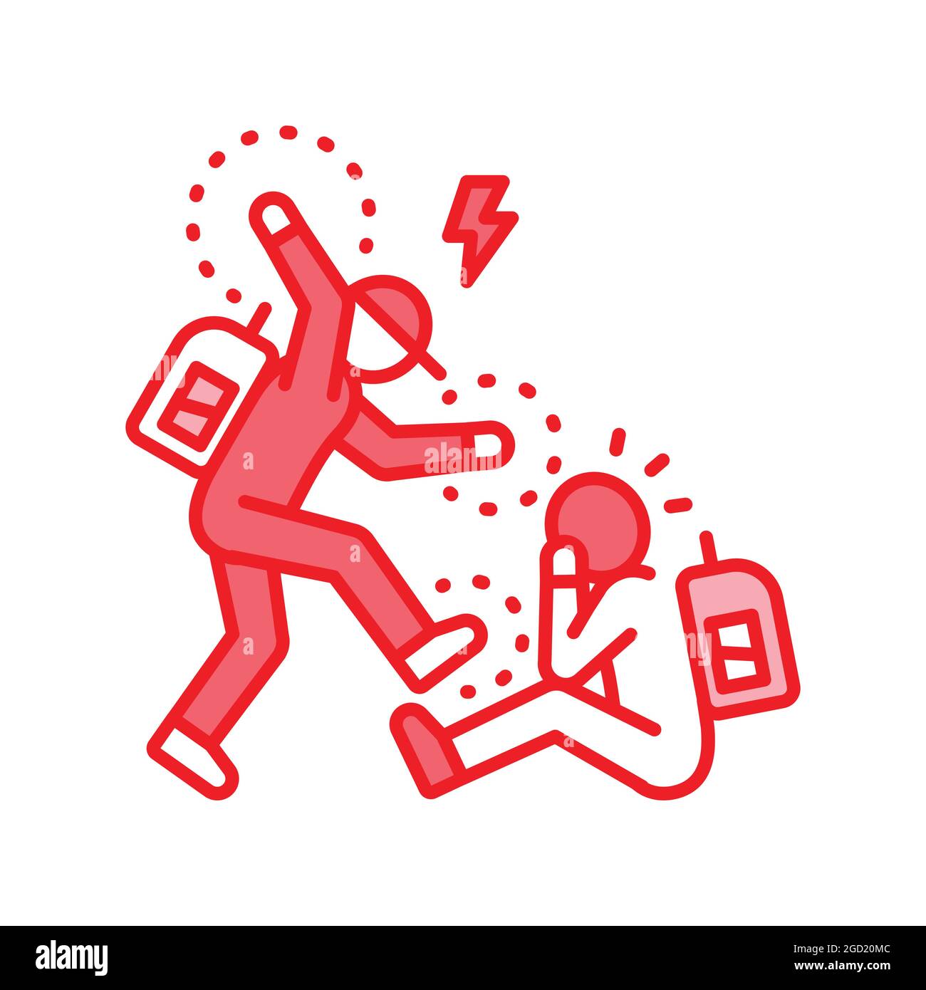 Bullying between kids color line icon. Problem of mockery and bullying ...