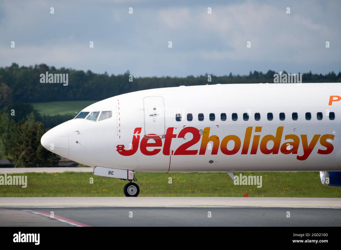 Boeing 737-8MG low cost Jet2.com airlines in Gdansk, Poland. May 26th ...