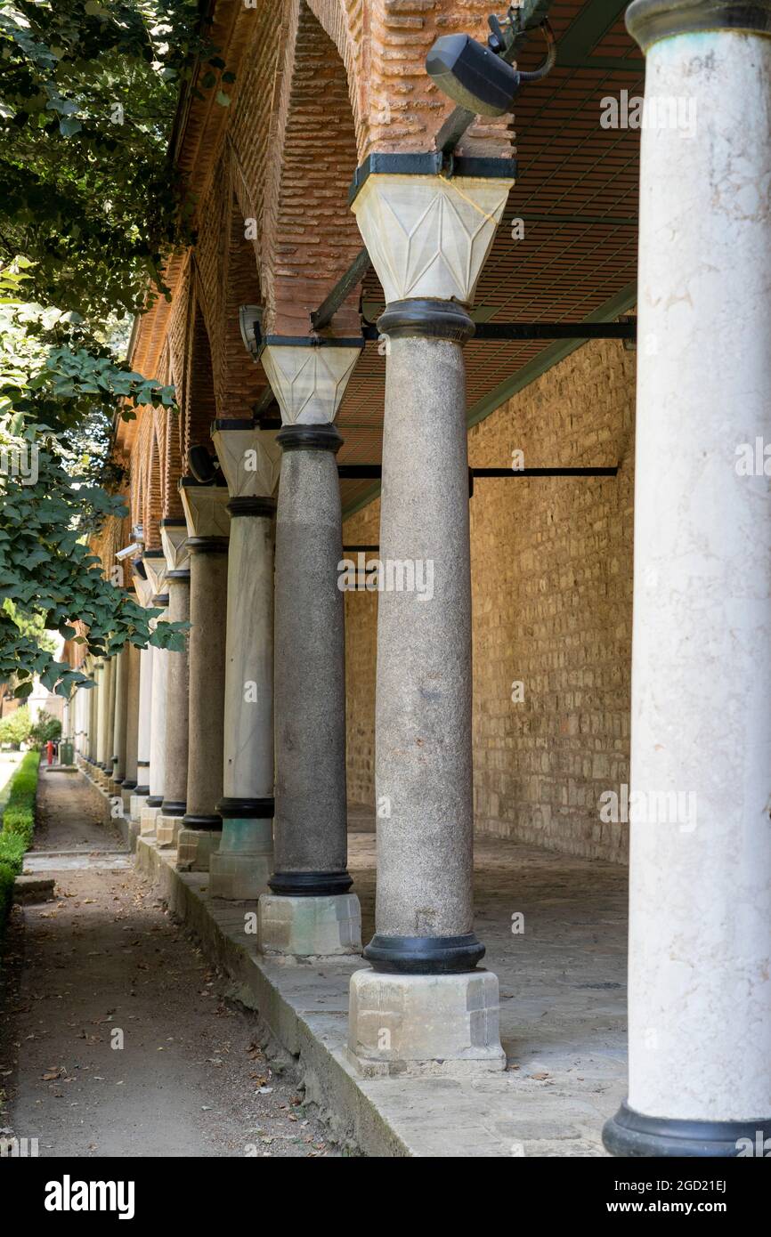 Turkey Istanbul column and arches located outside the walls of kitchens ...