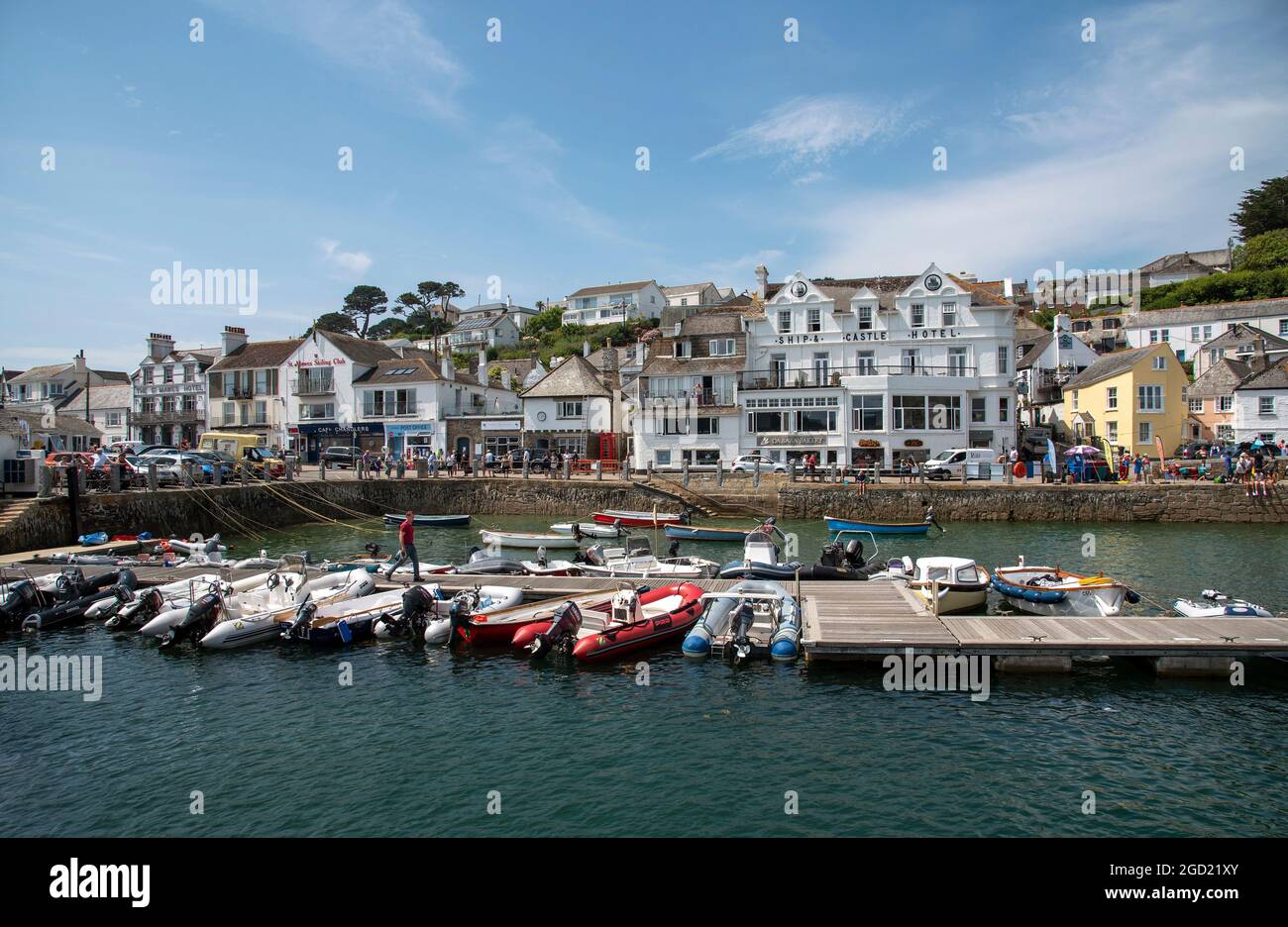 St Mawes, Cornwall, England, UK. 2021. St Mawes southern Cornwall a ...