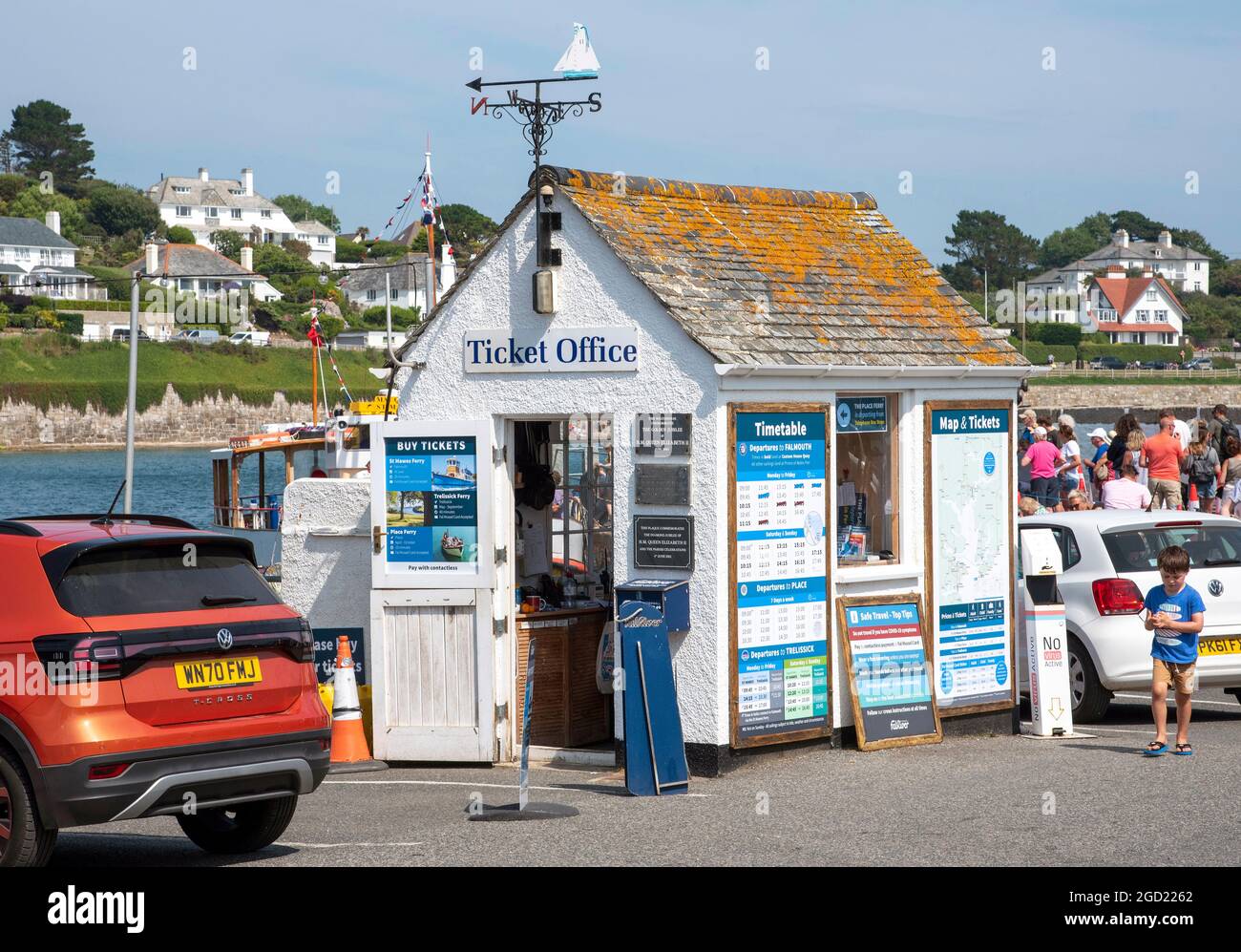 St Mawes, Cornwall, England, UK. 2021. St Mawes southern Cornwall a ...